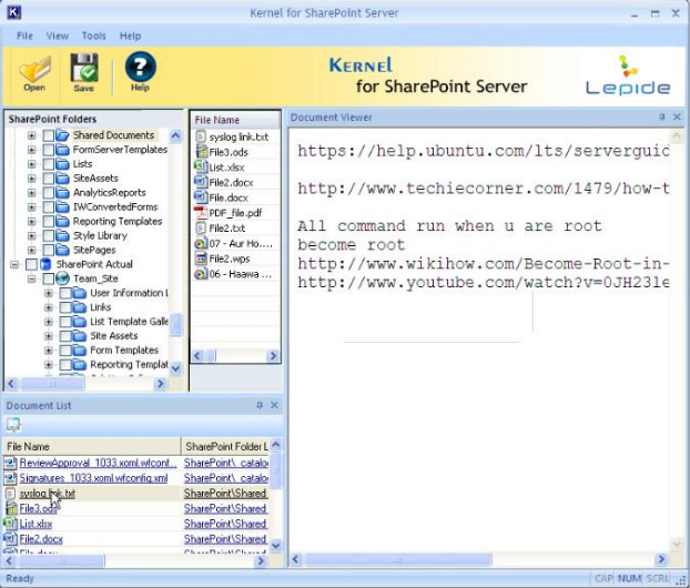 SharePoint Recovery Software - Recover Corrupted SharePoint Database Files