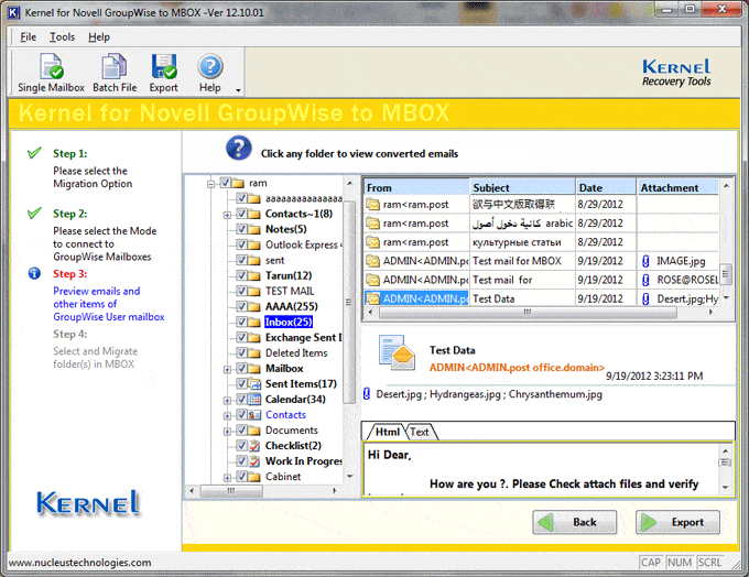 Novell GroupWise to MBOX Converter Tool to Migrate GroupWise Mailbox ...