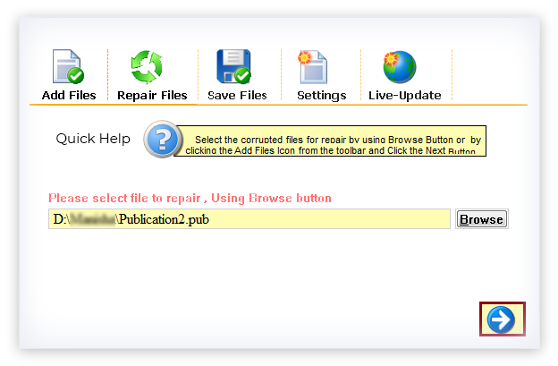 Publisher Recovery Tool - Repair Corrupted Publisher PUB Files