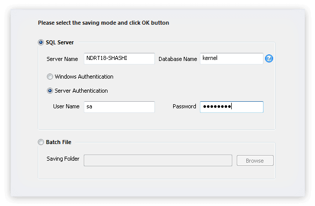 Sql Backup Recovery Tool Restore Data To Live Sqlbatch File From Sql Bak Files