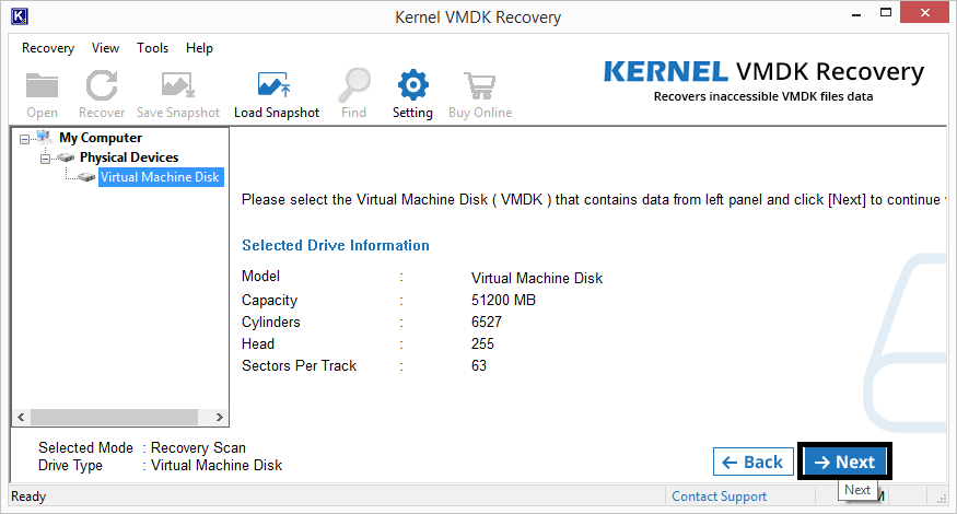 VMDK Recovery Tool to Recover Deleted VMDK Files of Virtual Machine Platforms