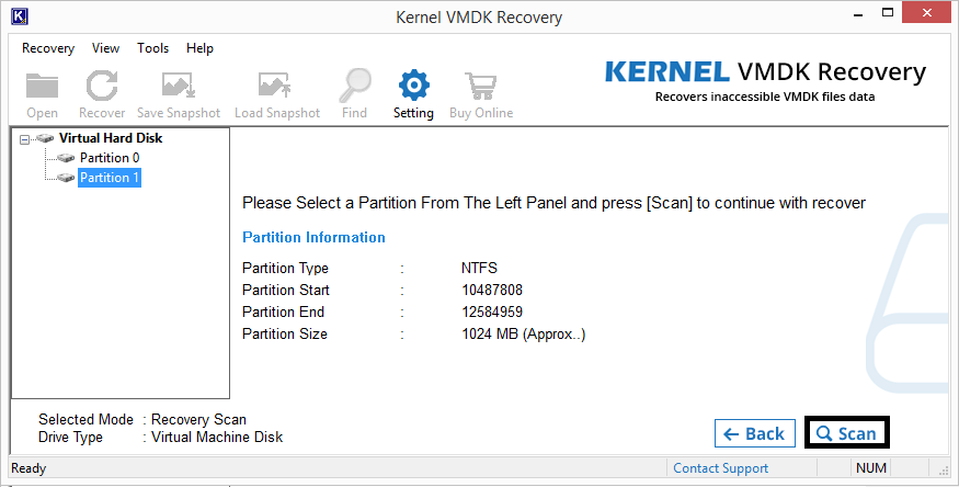 VMDK Recovery Tool to Recover Deleted VMDK Files of Virtual Machine Platforms